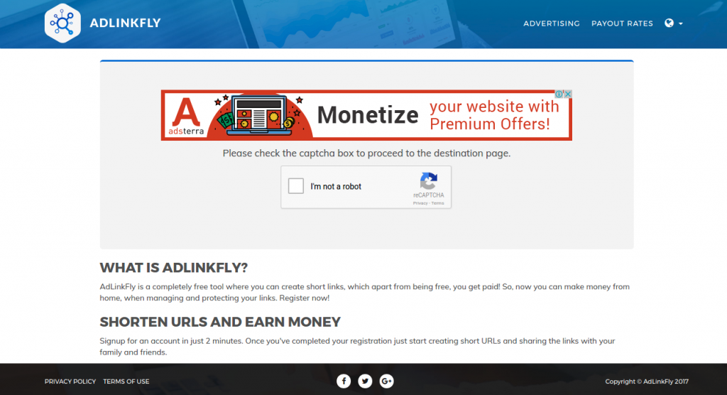 AdLinkFly - Encurtador de URL monetizado - Mercado D